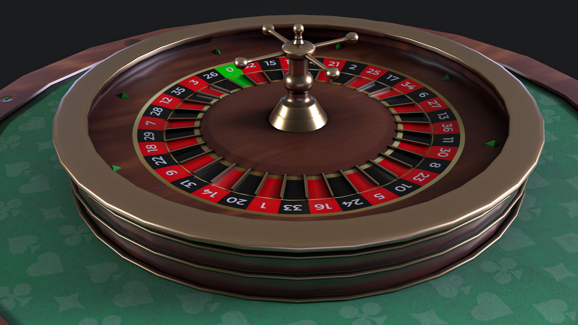 3D model Roulette Table - TurboSquid 2143997