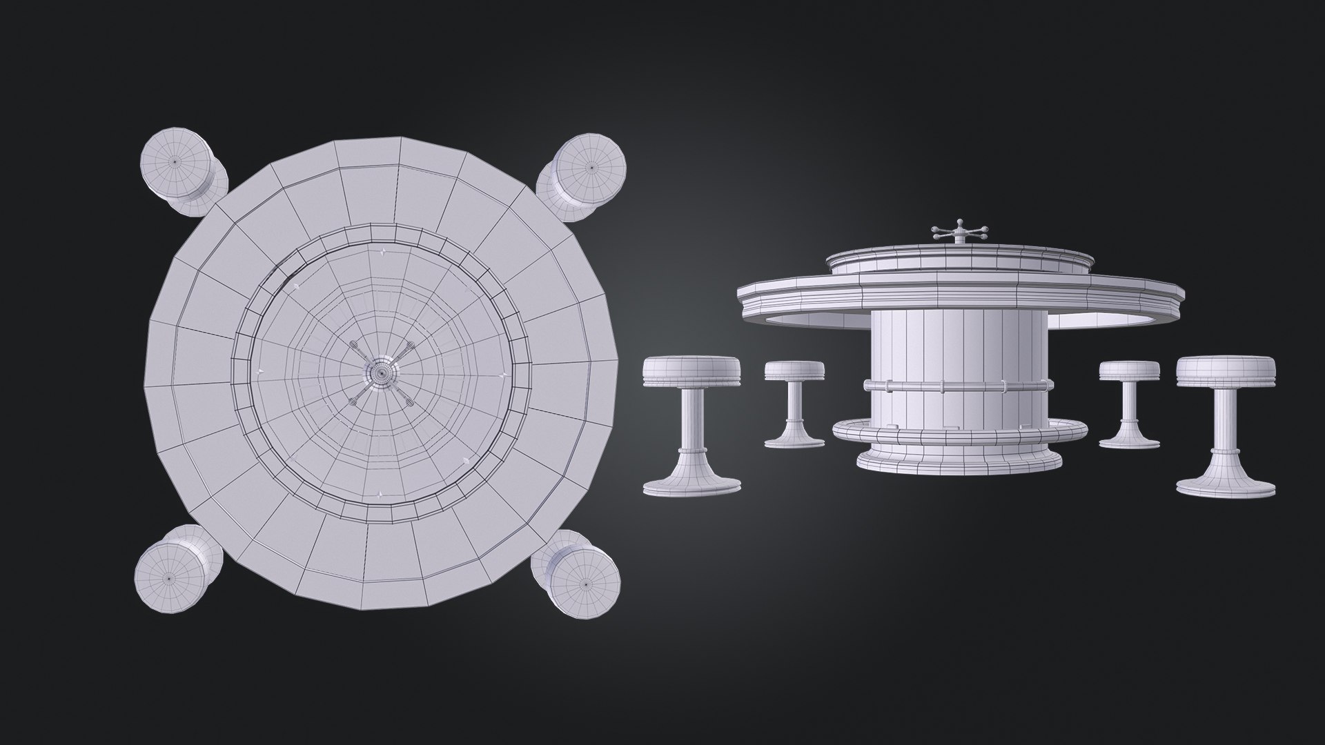 3D model Roulette Table - TurboSquid 2143997