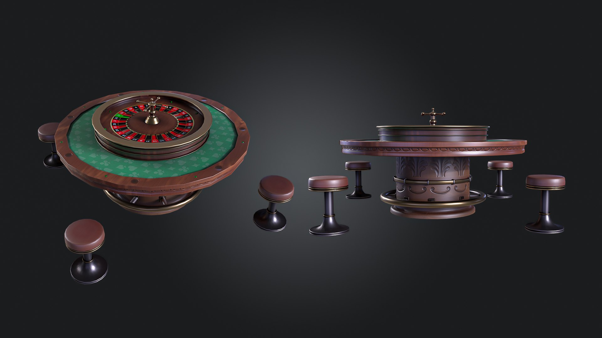 3D model Roulette Table - TurboSquid 2143997