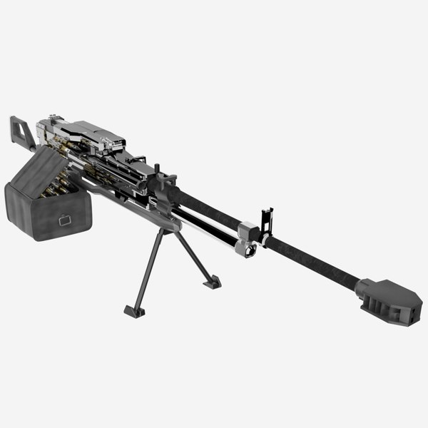 modelo 3d Ametralladora pesada funcional calibre 50 NSV Utyos ...