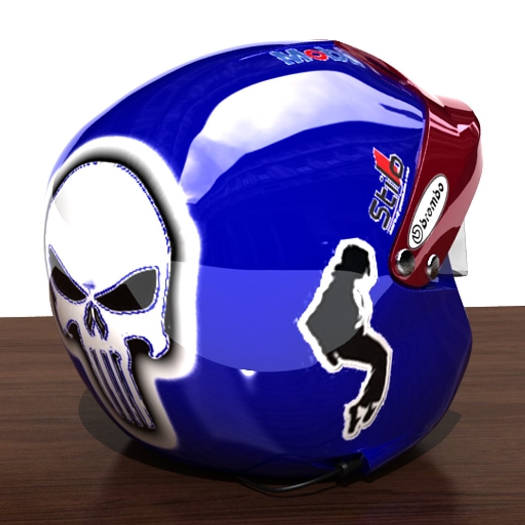 3d Model Photorealistic Rally Helmet