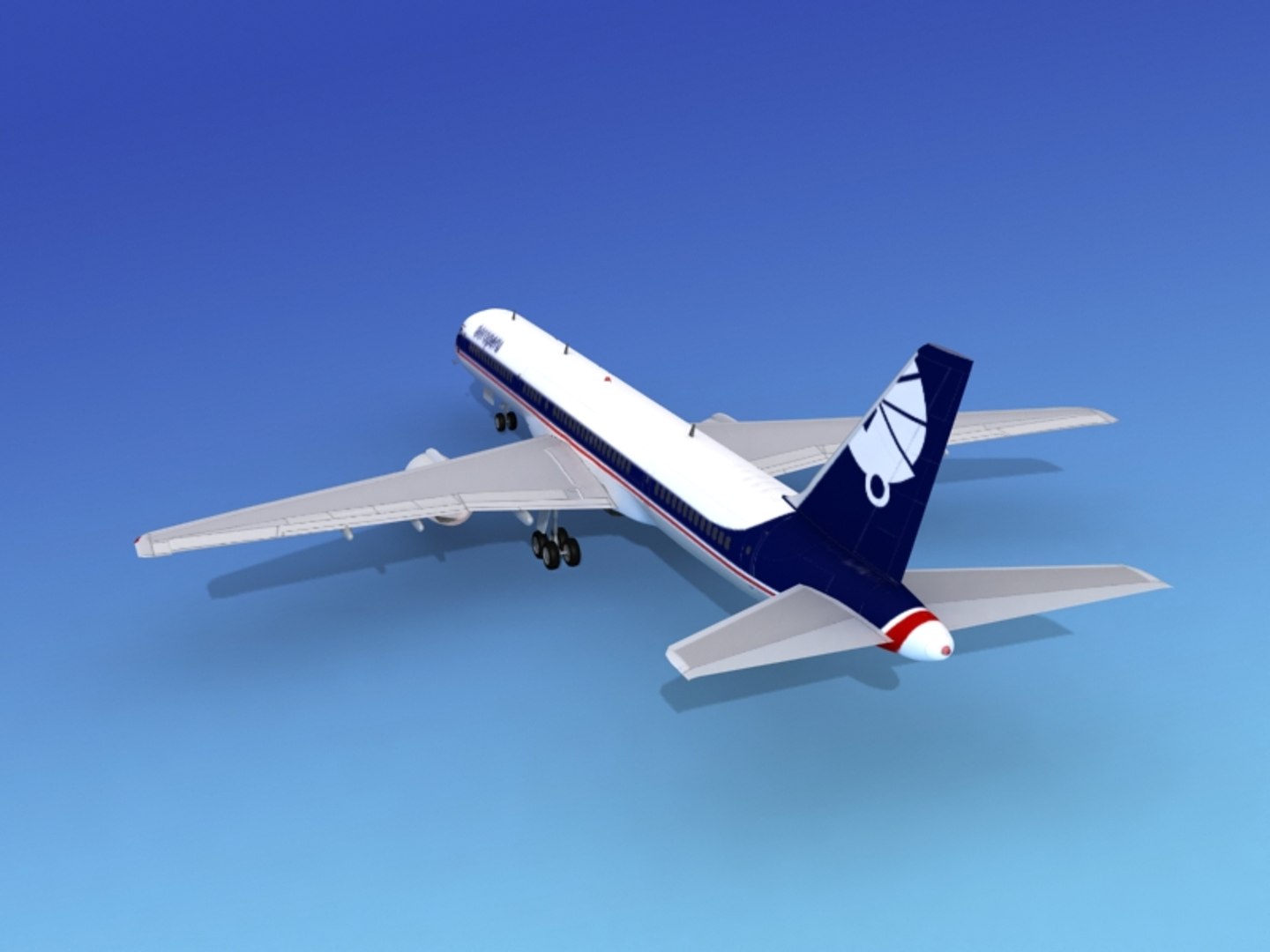 Airline Boeing 757 757-200 3d Model