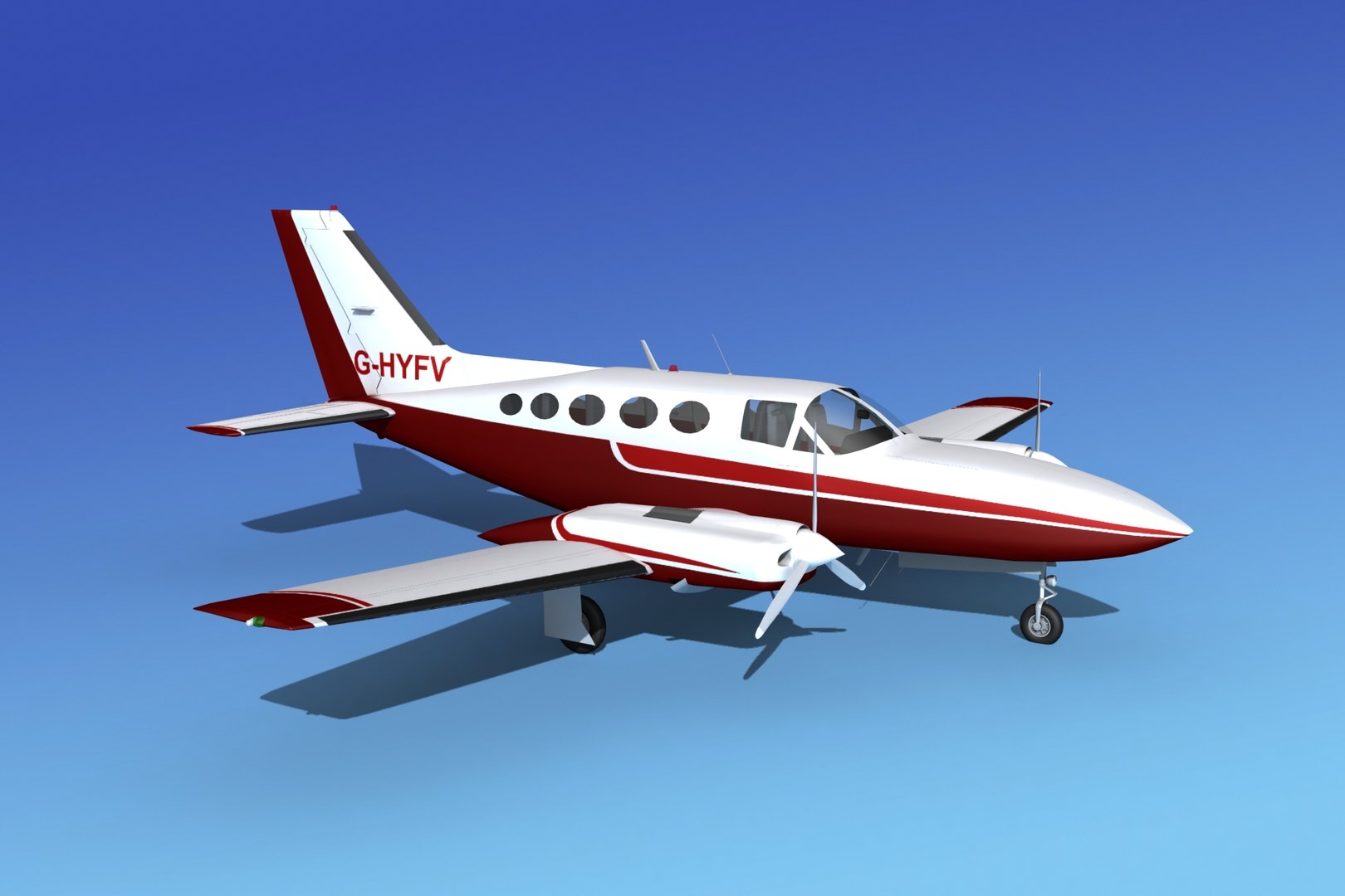 3d Scale Cessna 414 Chancellor