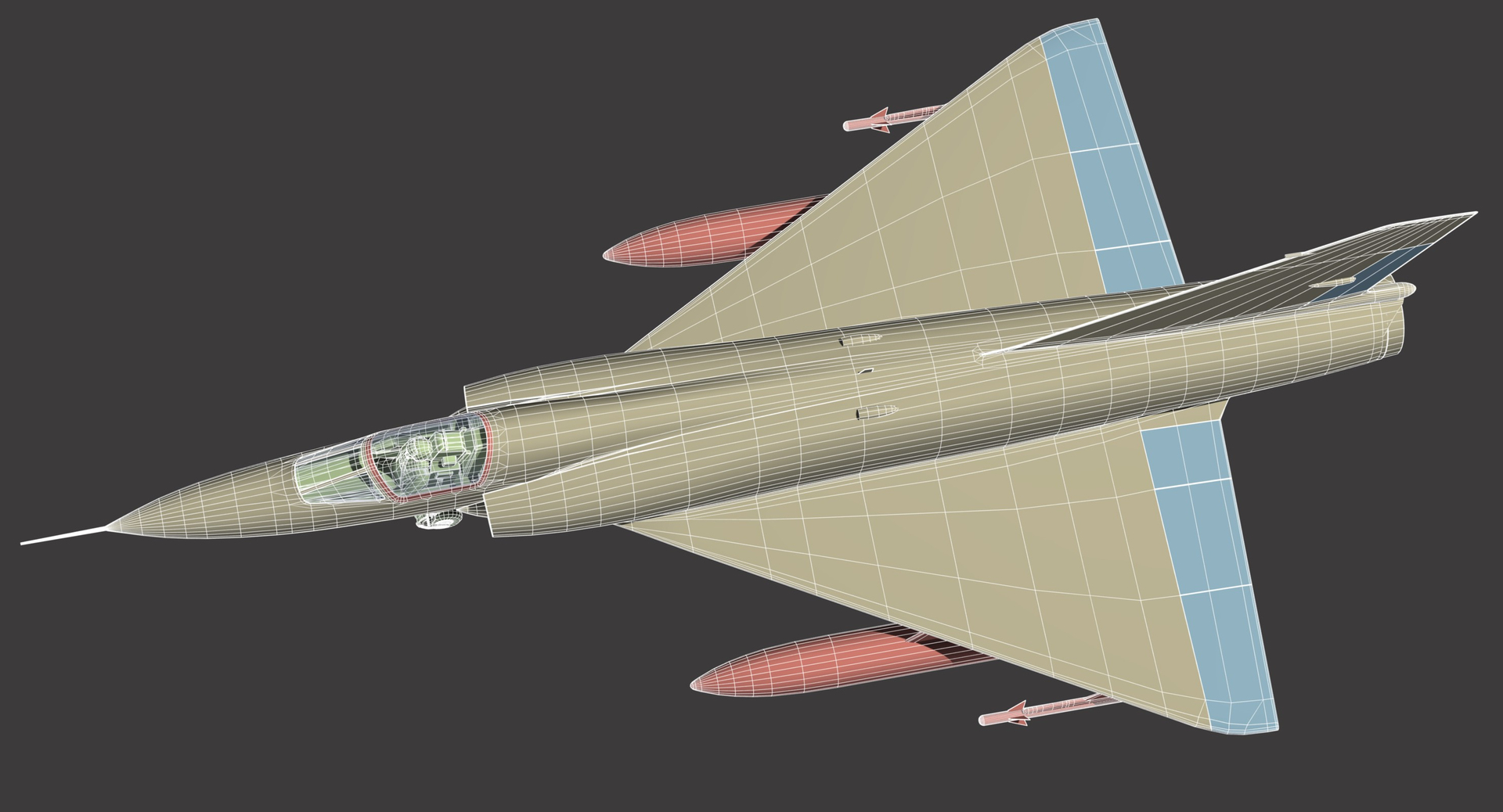 Modello 3D Dassault Mirage III - TurboSquid 1832290