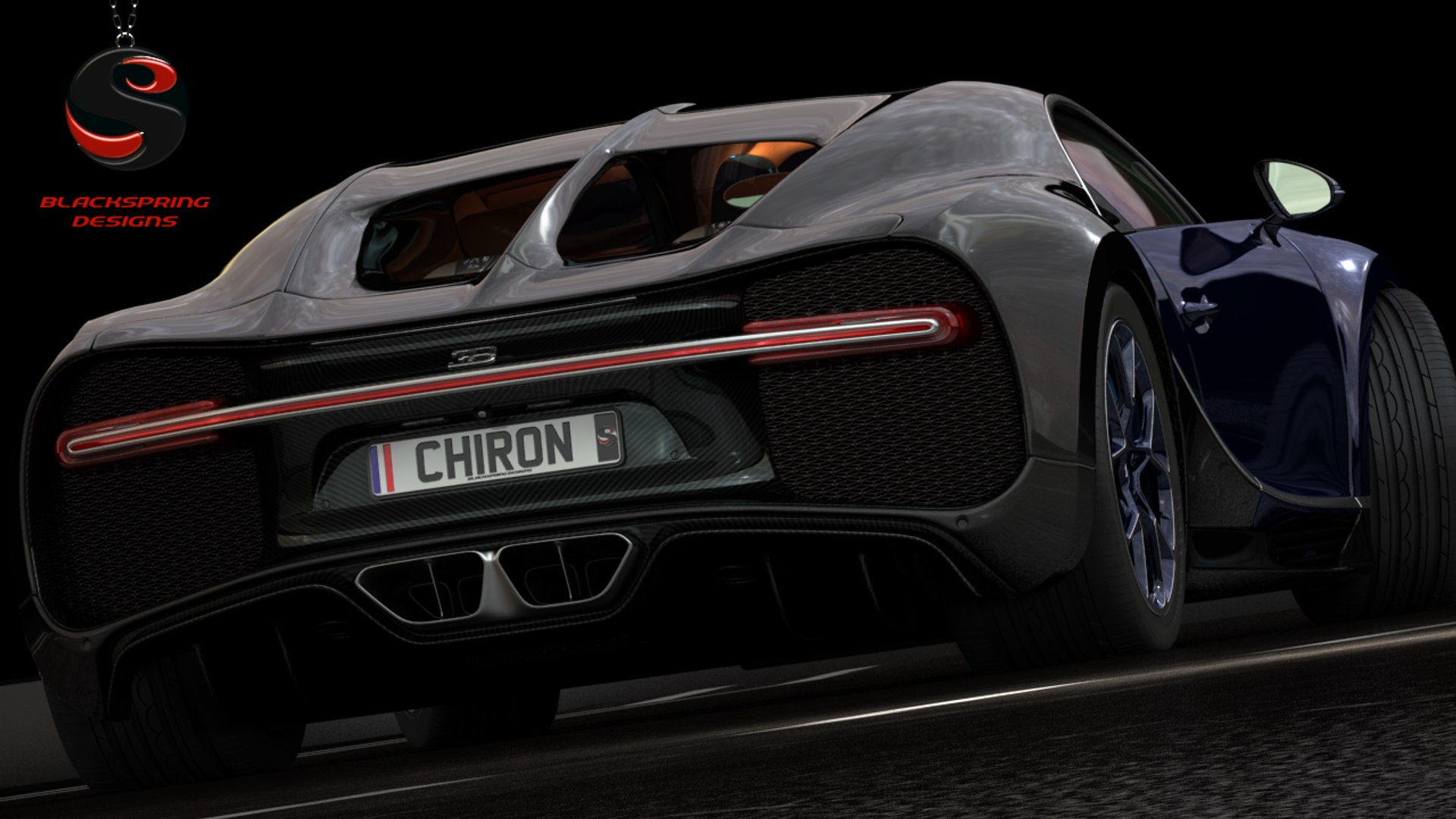 3d Model Complete Bugatti Chiron