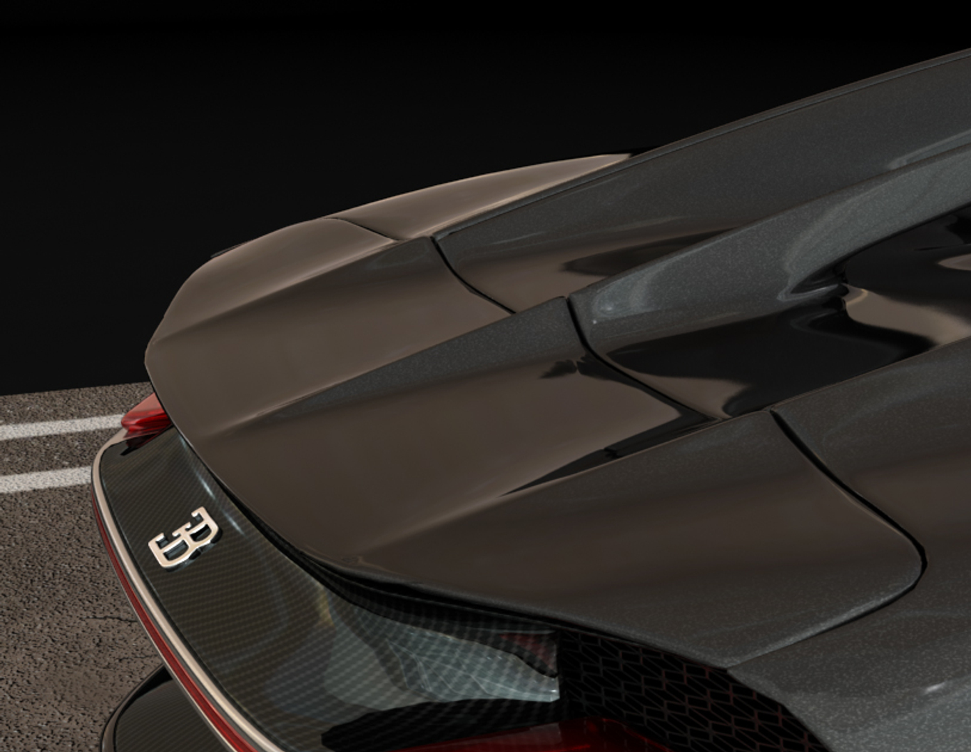 3d Model Complete Bugatti Chiron