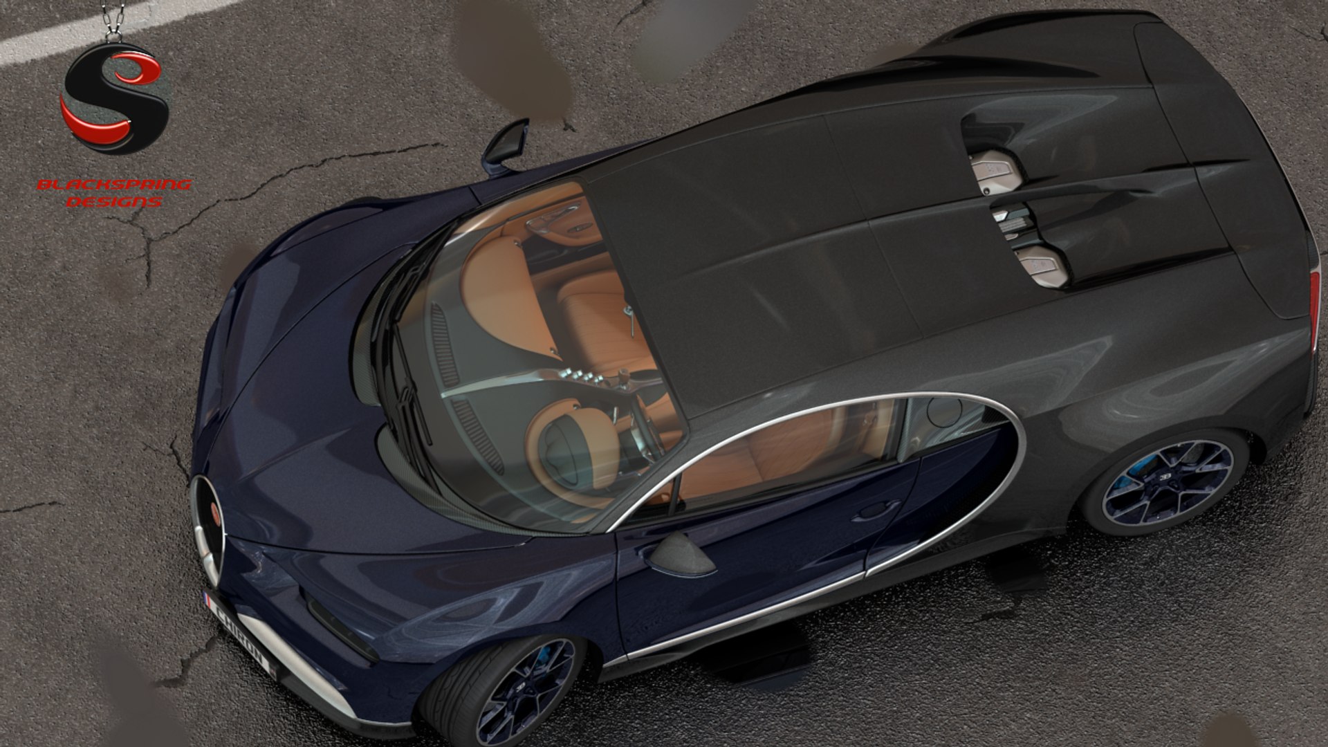 3d Model Complete Bugatti Chiron