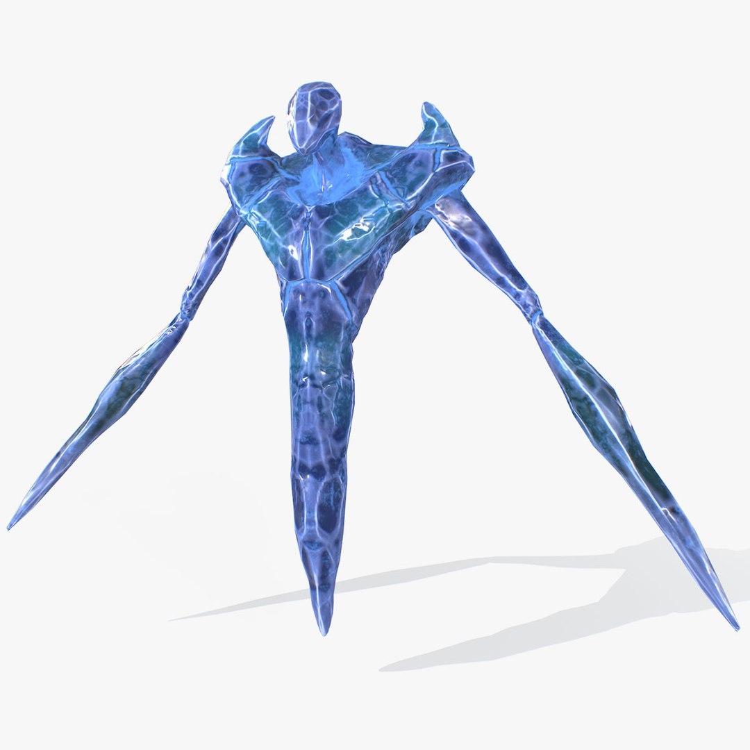 3D Model Ice Elemental Creature - TurboSquid 2299367