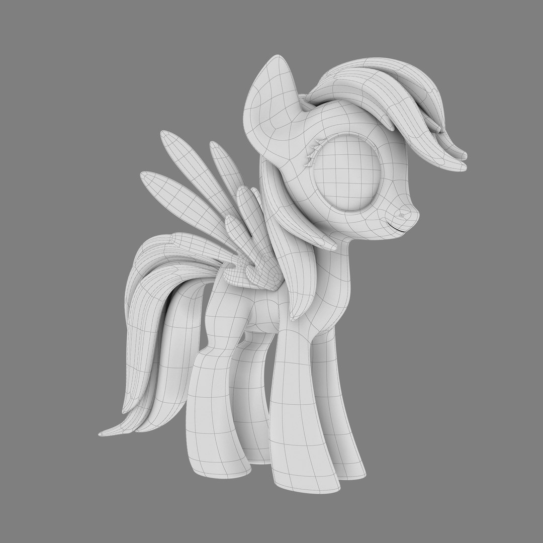 Little Pony Rainbow Dash 3d Max