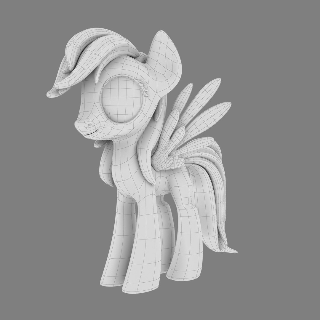 Little Pony Rainbow Dash 3d Max