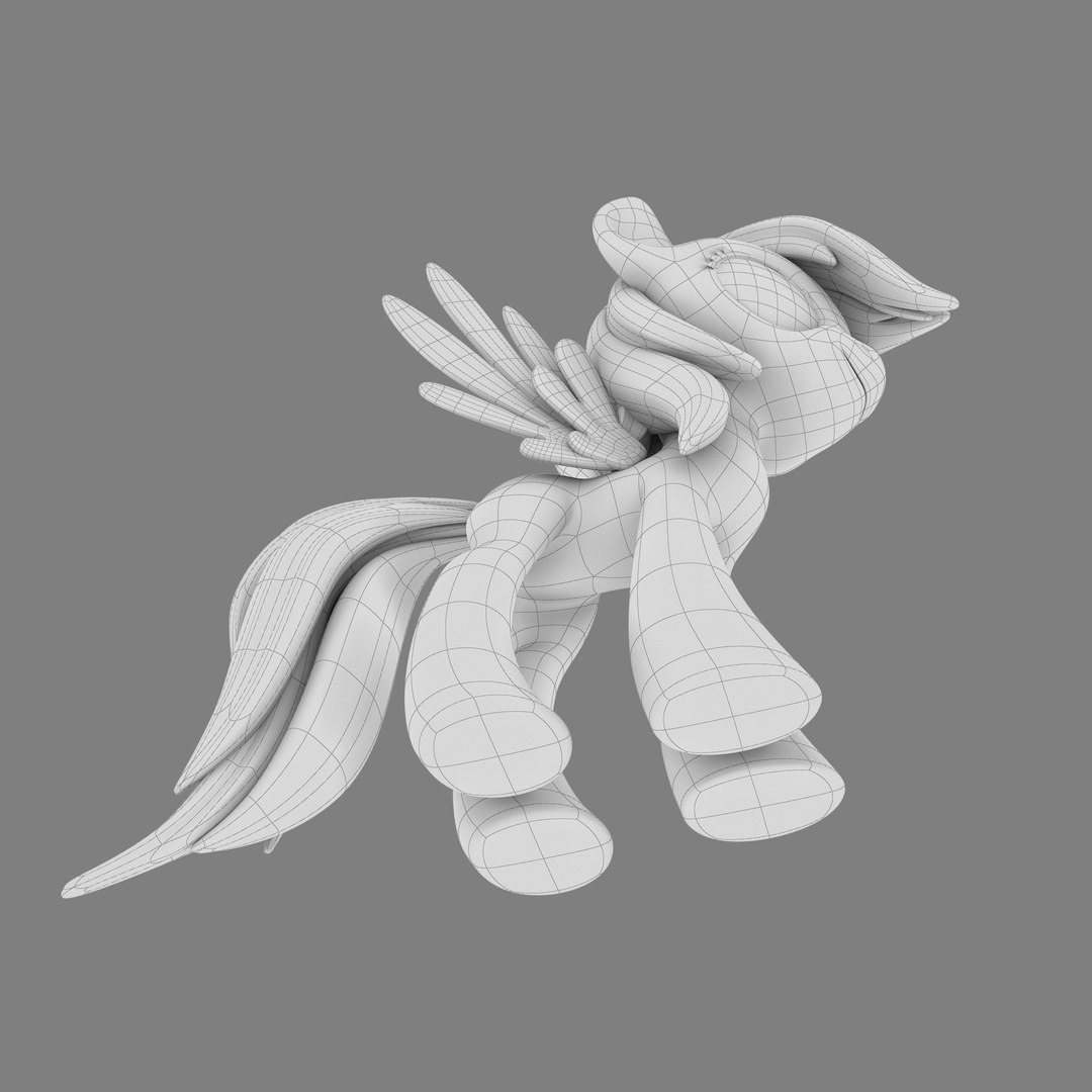 Little Pony Rainbow Dash 3d Max