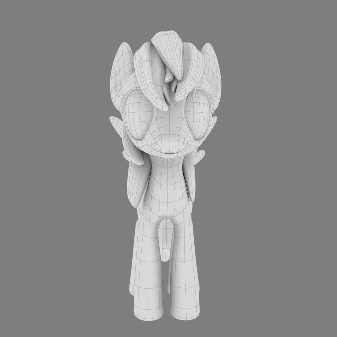 Little Pony Rainbow Dash 3d Max