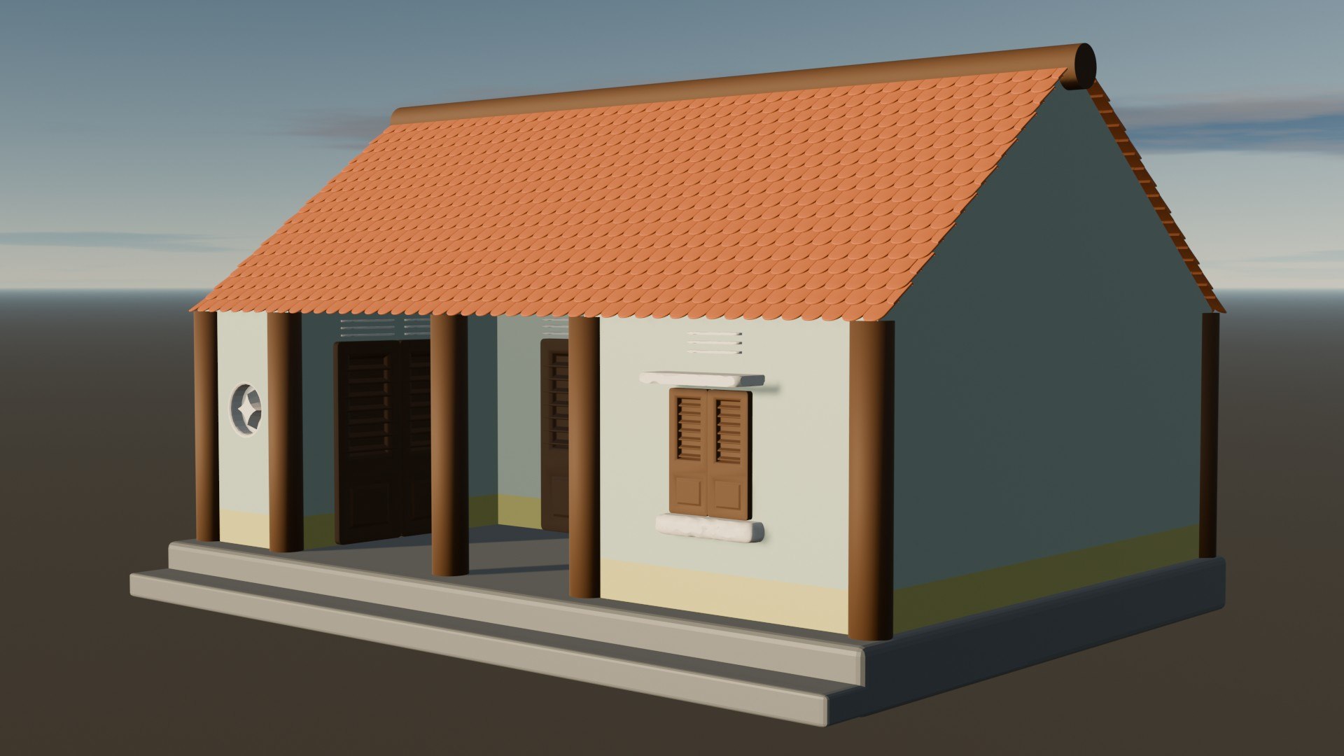 Vietnamese Asian Village House 1 3D - TurboSquid 2162647