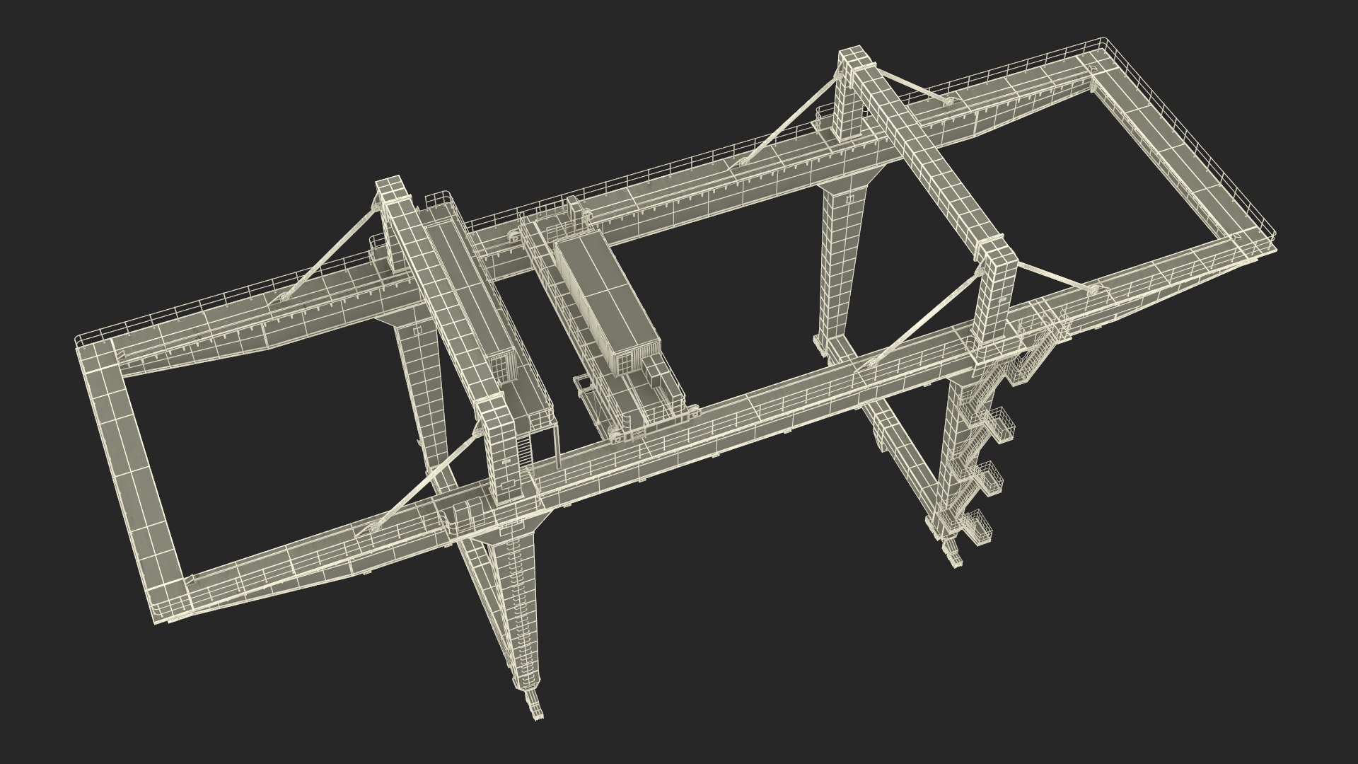 3D Gantry Crane Industrial - TurboSquid 2291248