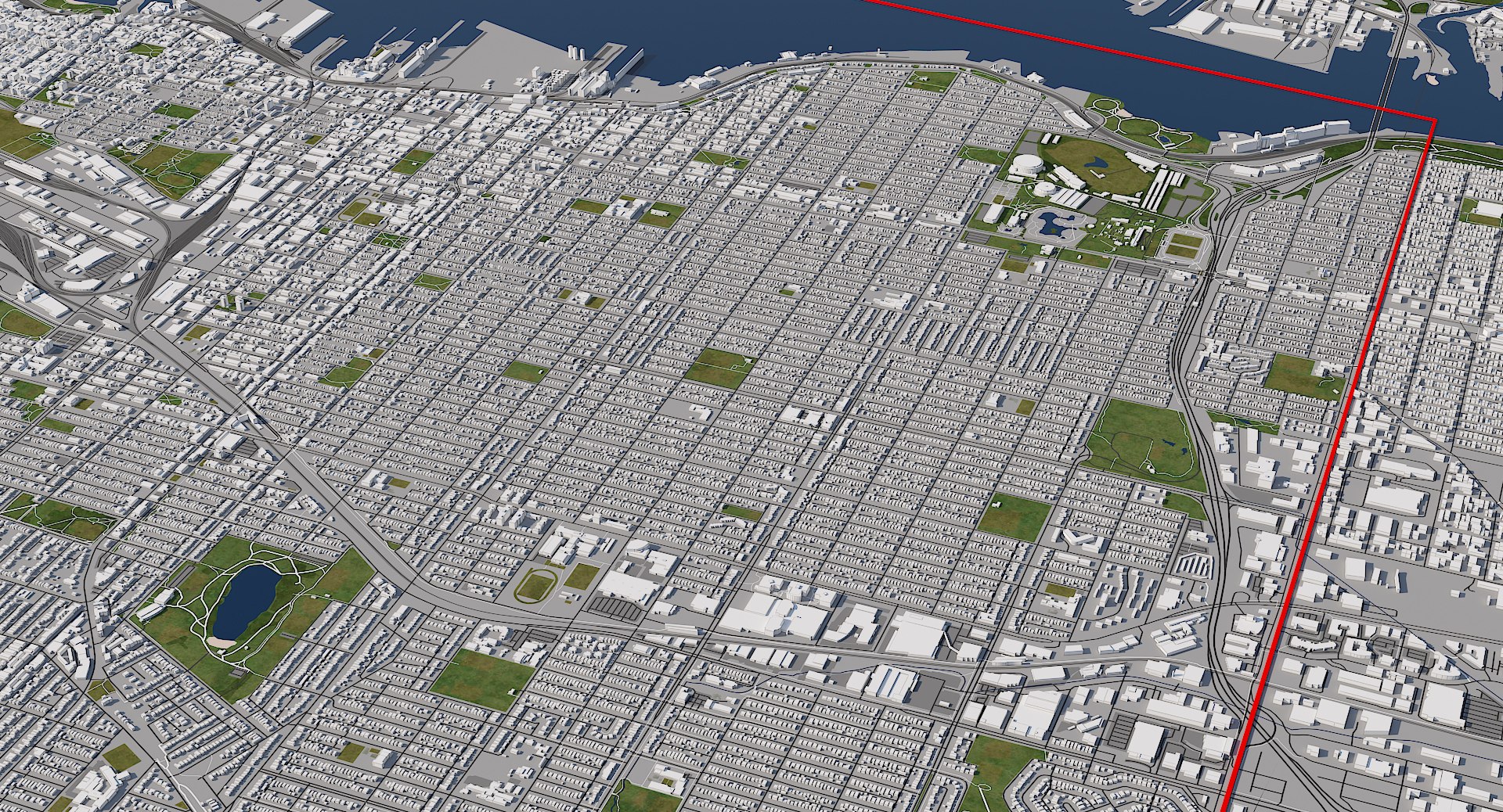 Vancouver Cityscape 3d Model