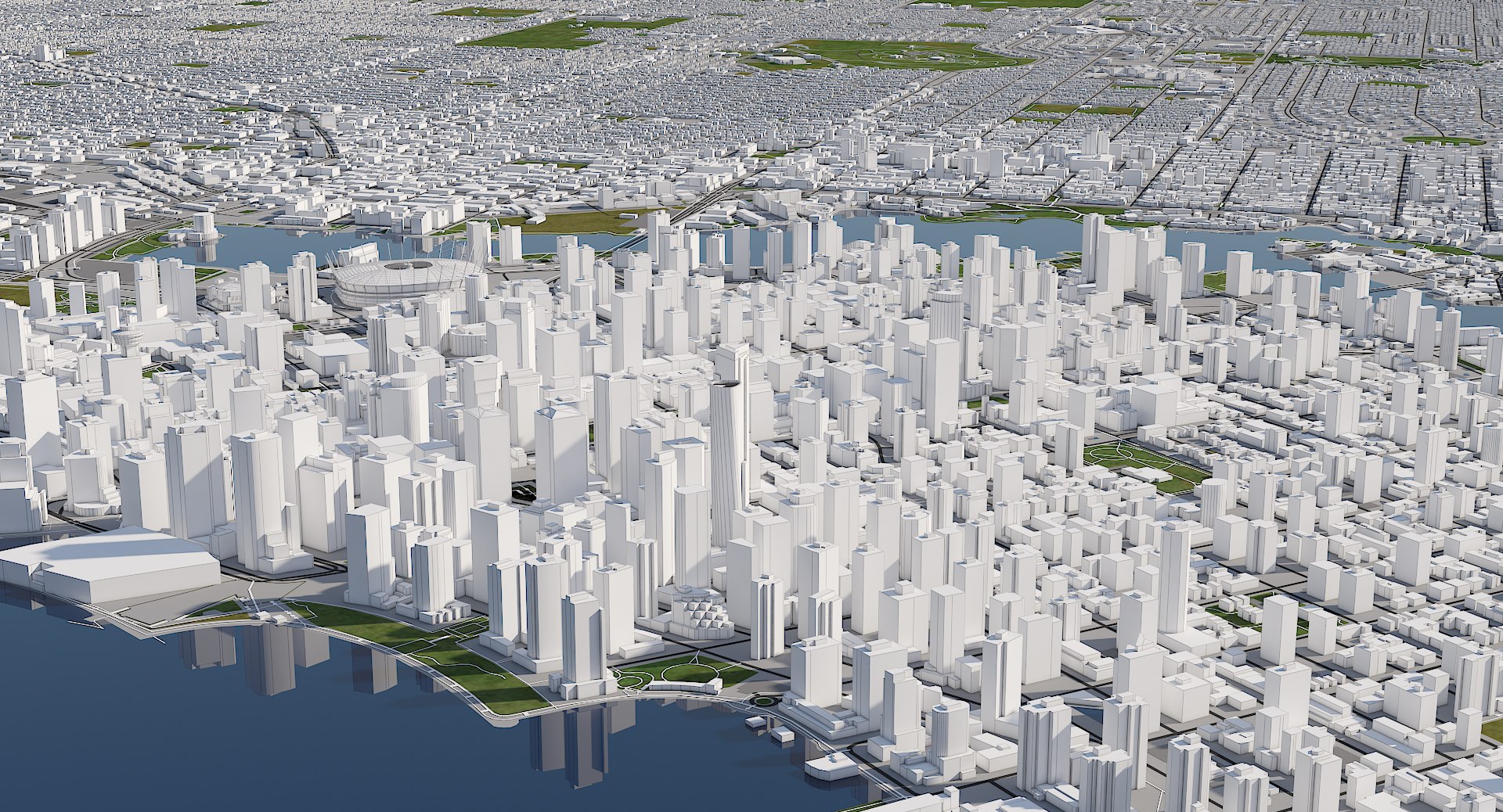 Vancouver Cityscape 3d Model