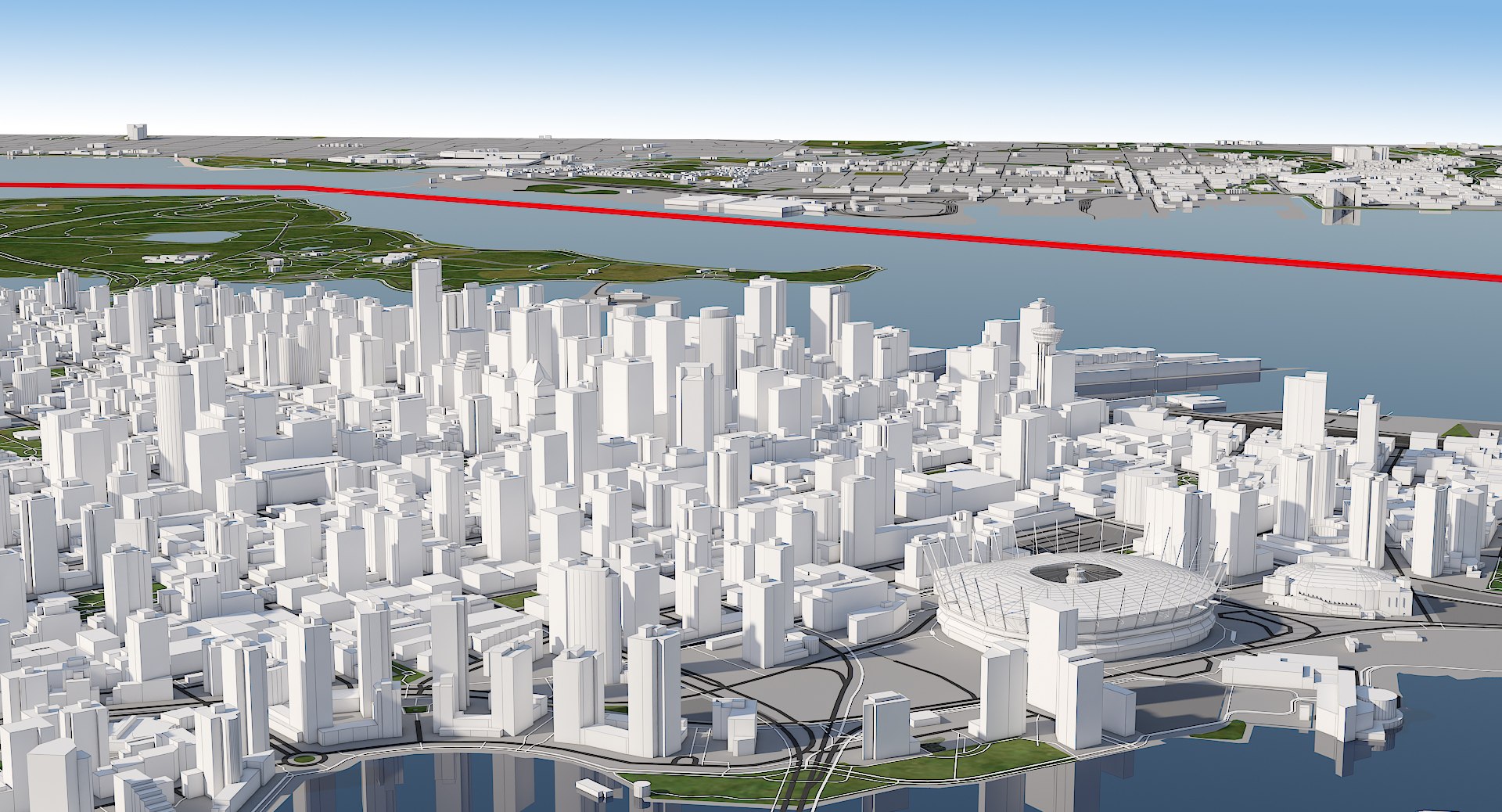 Vancouver Cityscape 3d Model