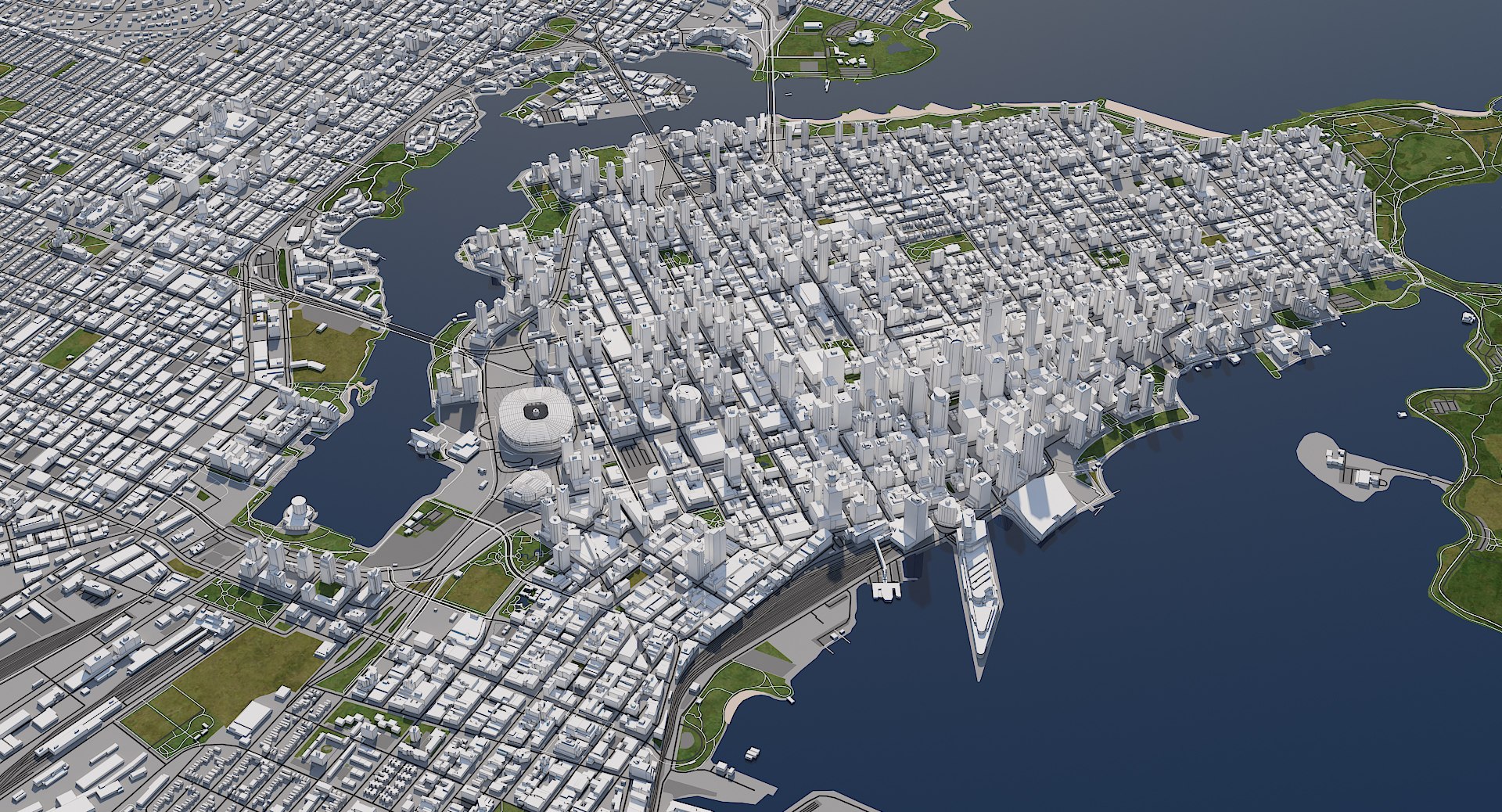 Vancouver Cityscape 3d Model