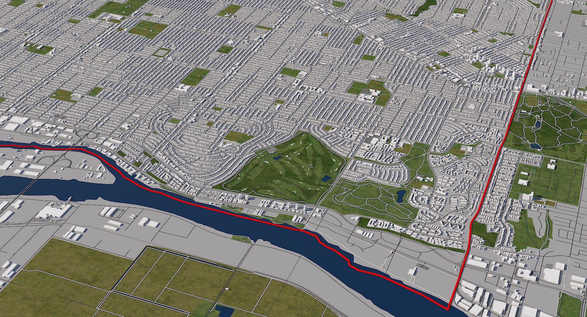 Vancouver Cityscape 3d Model
