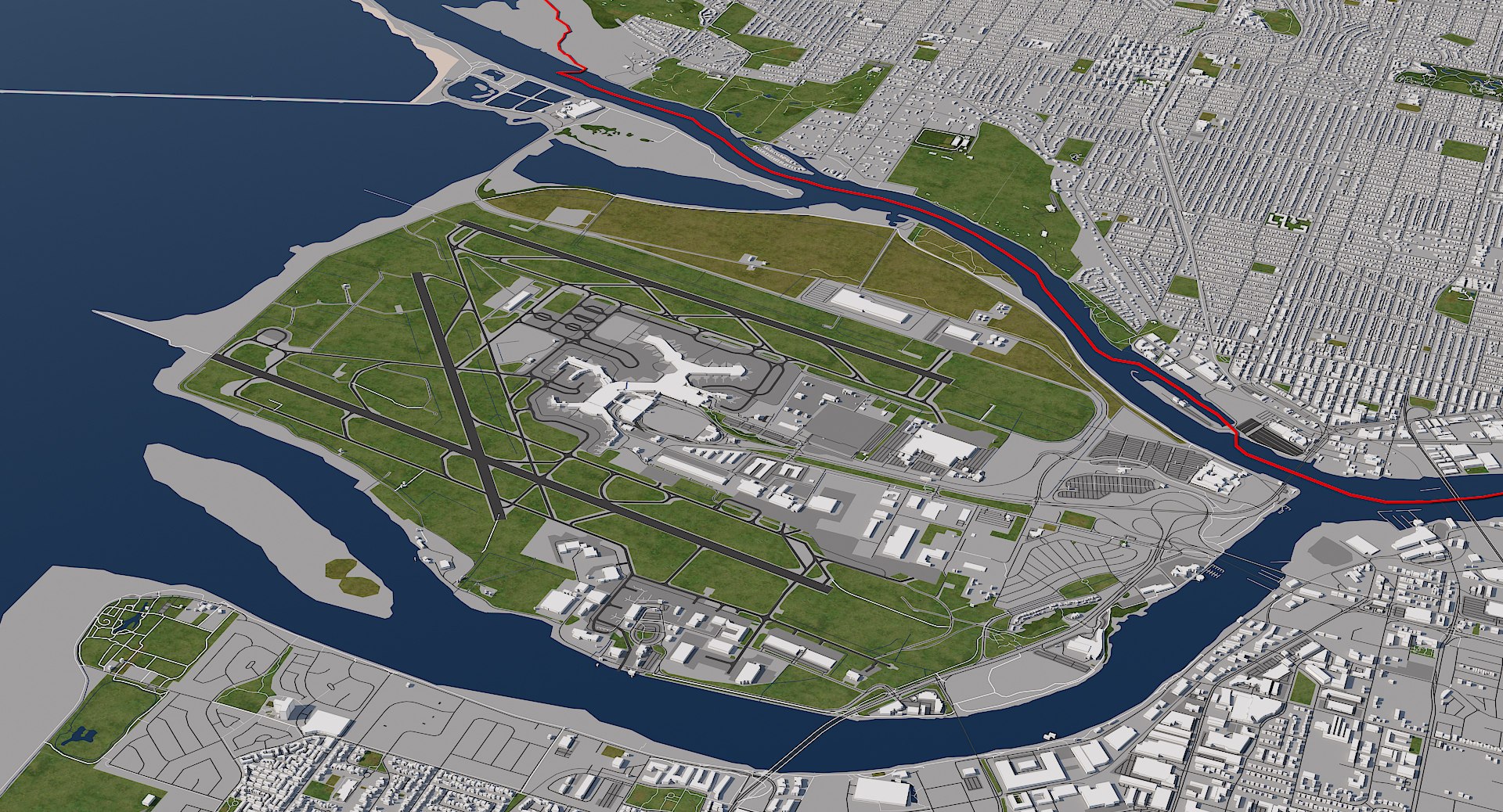 Vancouver Cityscape 3d Model