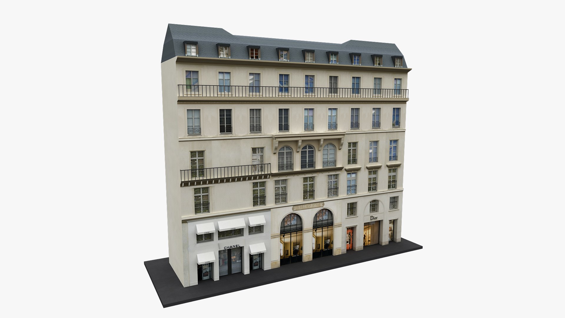 Paris Building 3D Model - TurboSquid 1762395