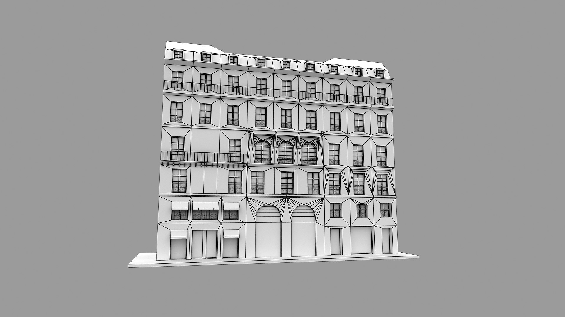 Paris Building 3D Model - TurboSquid 1762395