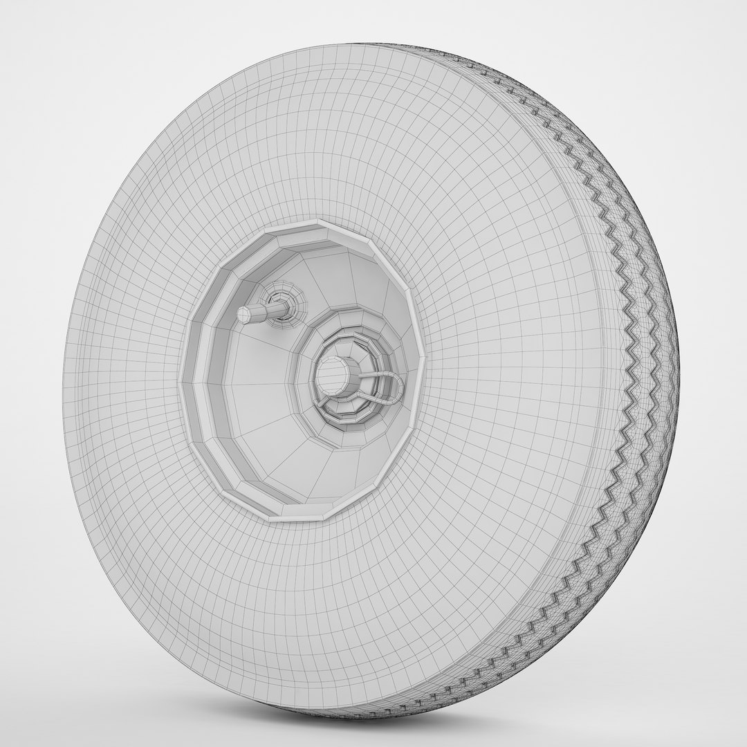 3D Hand Truck Cart Wheel 01 Model - TurboSquid 2189772