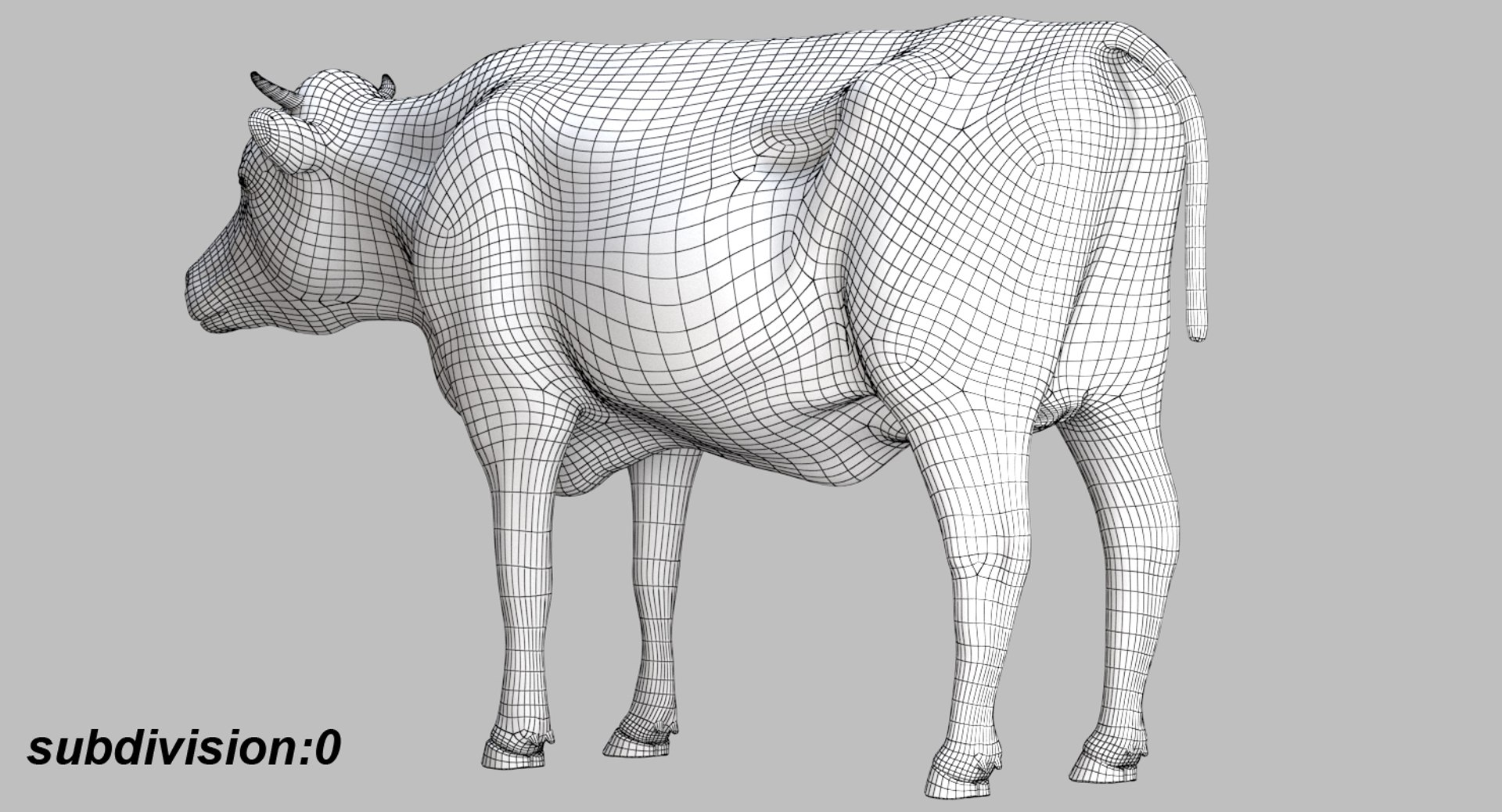 Cow cattle livestock 3D model - TurboSquid 1390838