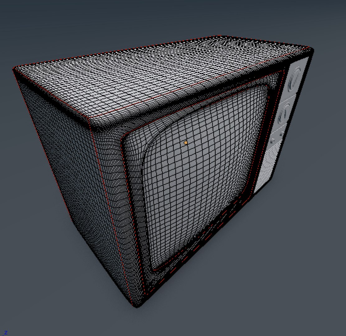 Old Tv Model - TurboSquid 1310339