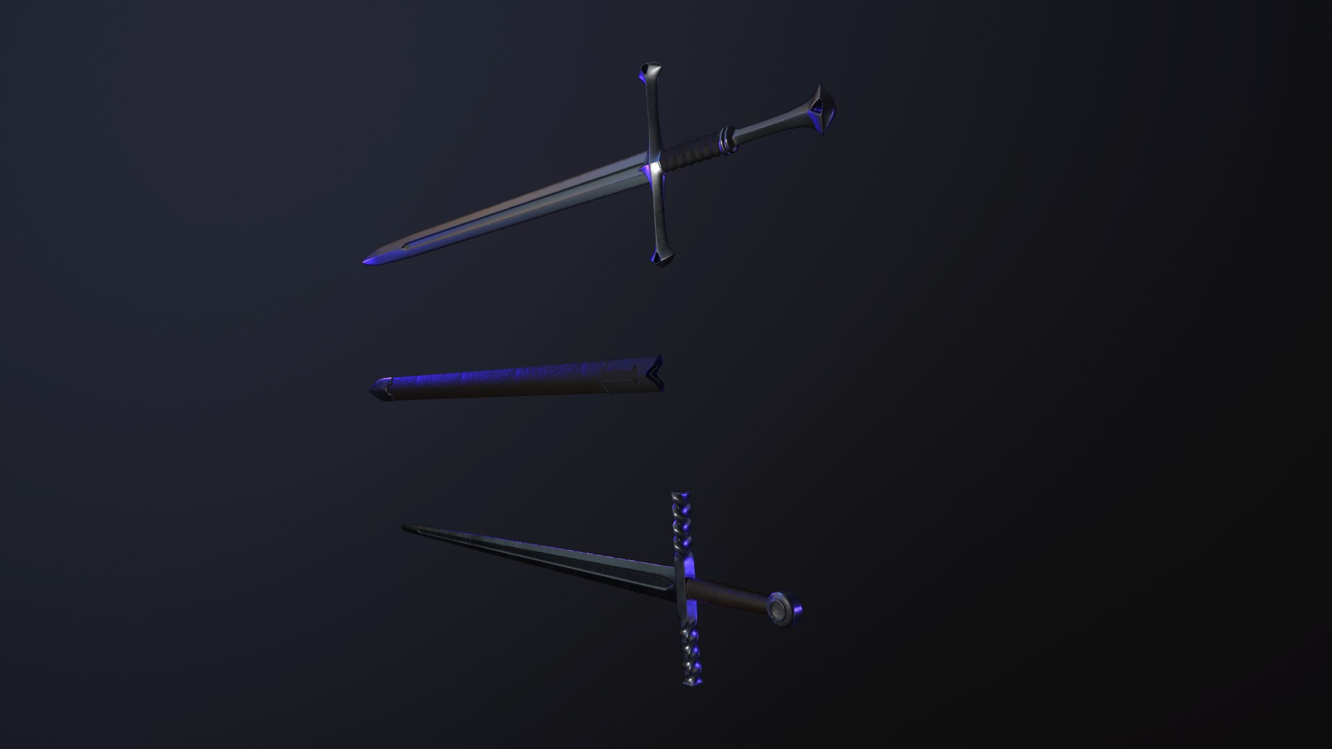 Free 3D Sword Longsword Weapon Model - TurboSquid 1406463