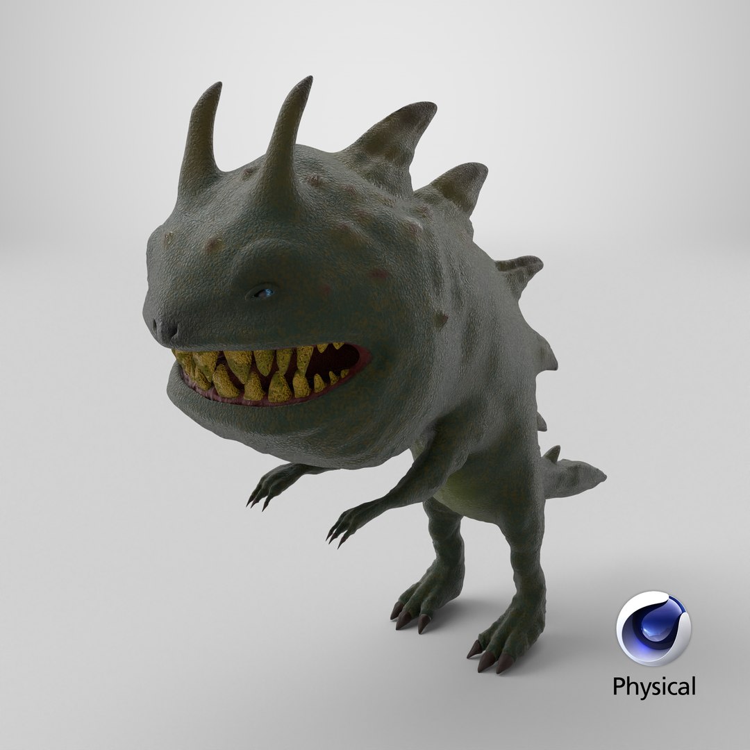 Realistic Monster Game-Ready Animated Low-poly 3D Model(1) 3D ...