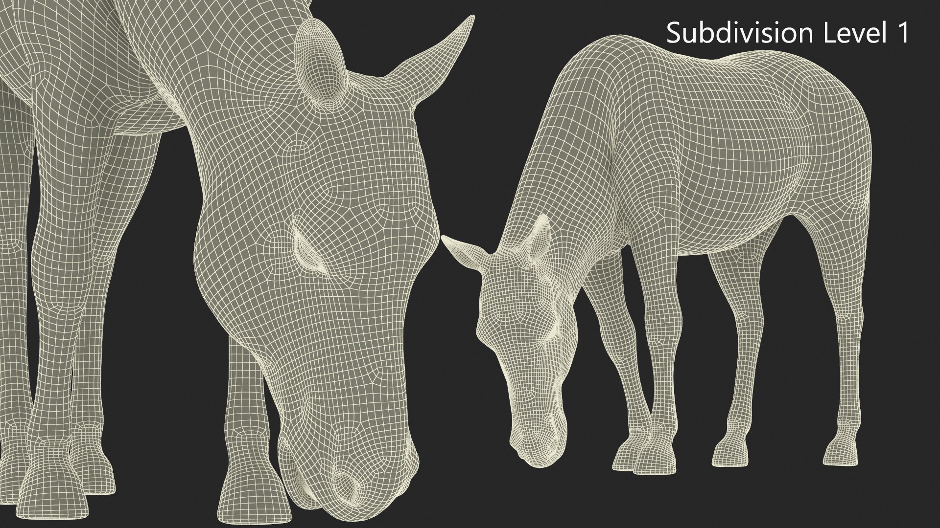 Plains Zebra Eating Fur 3D Model - TurboSquid 2366182