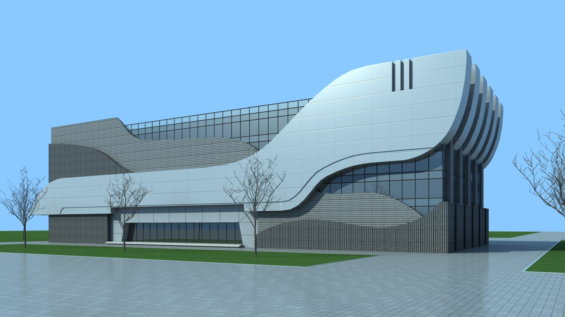 Modern Architecture Interior 03 3D Model - TurboSquid 1720666