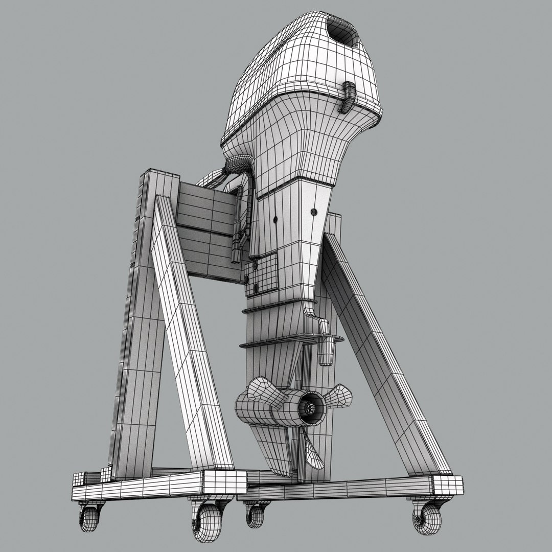 3d outboard engine stand