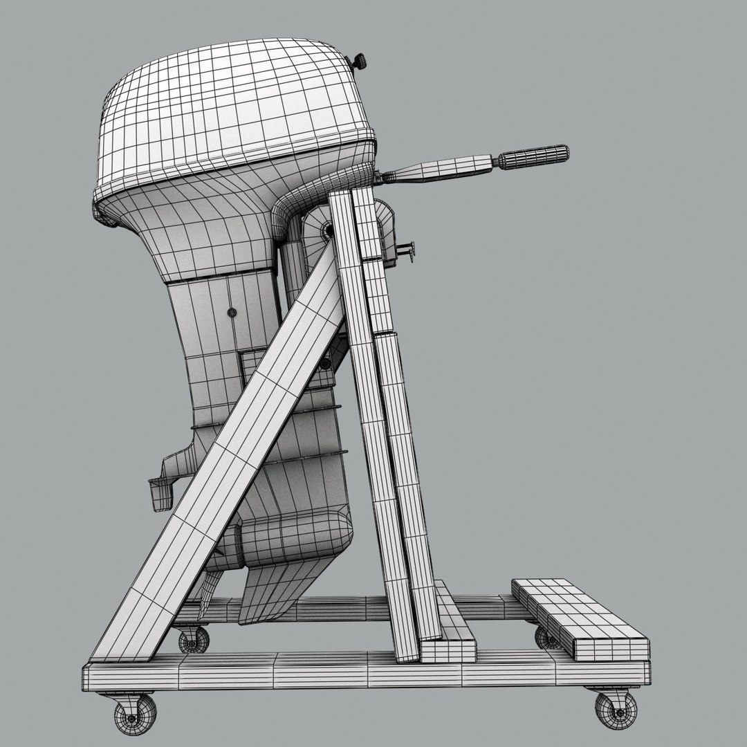 3d outboard engine stand