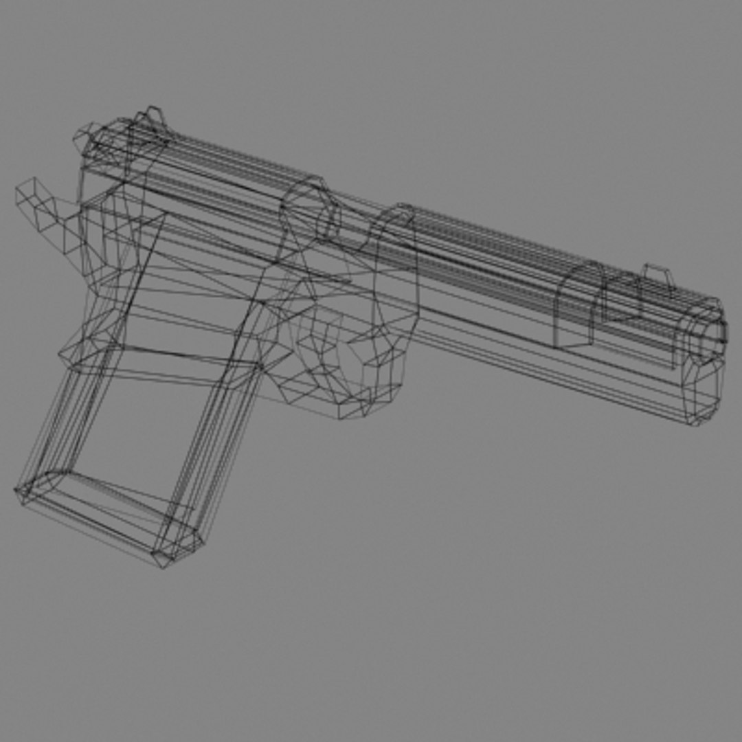 3d Model Handgun Hand Gun