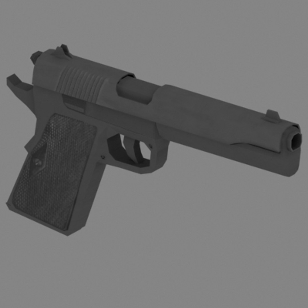 3d Model Handgun Hand Gun