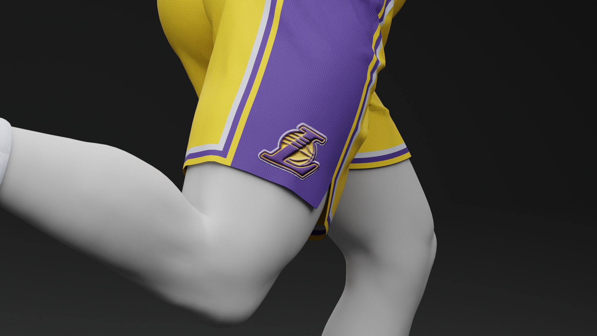 Los Angeles Lakers Home Jersey 2023 3D Model - TurboSquid 2266134