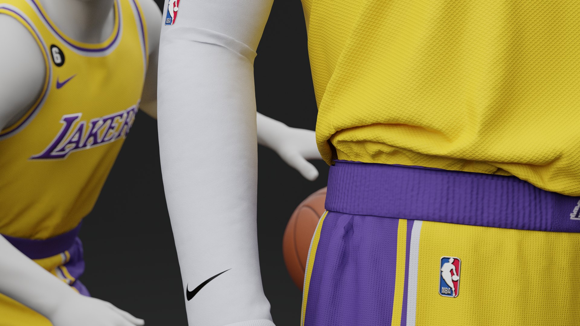 Los Angeles Lakers Home Jersey 2023 3D Model - TurboSquid 2266134