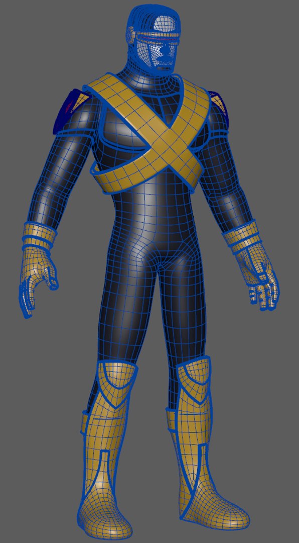 3D Cyclops X-men Evolution - TurboSquid 1168226