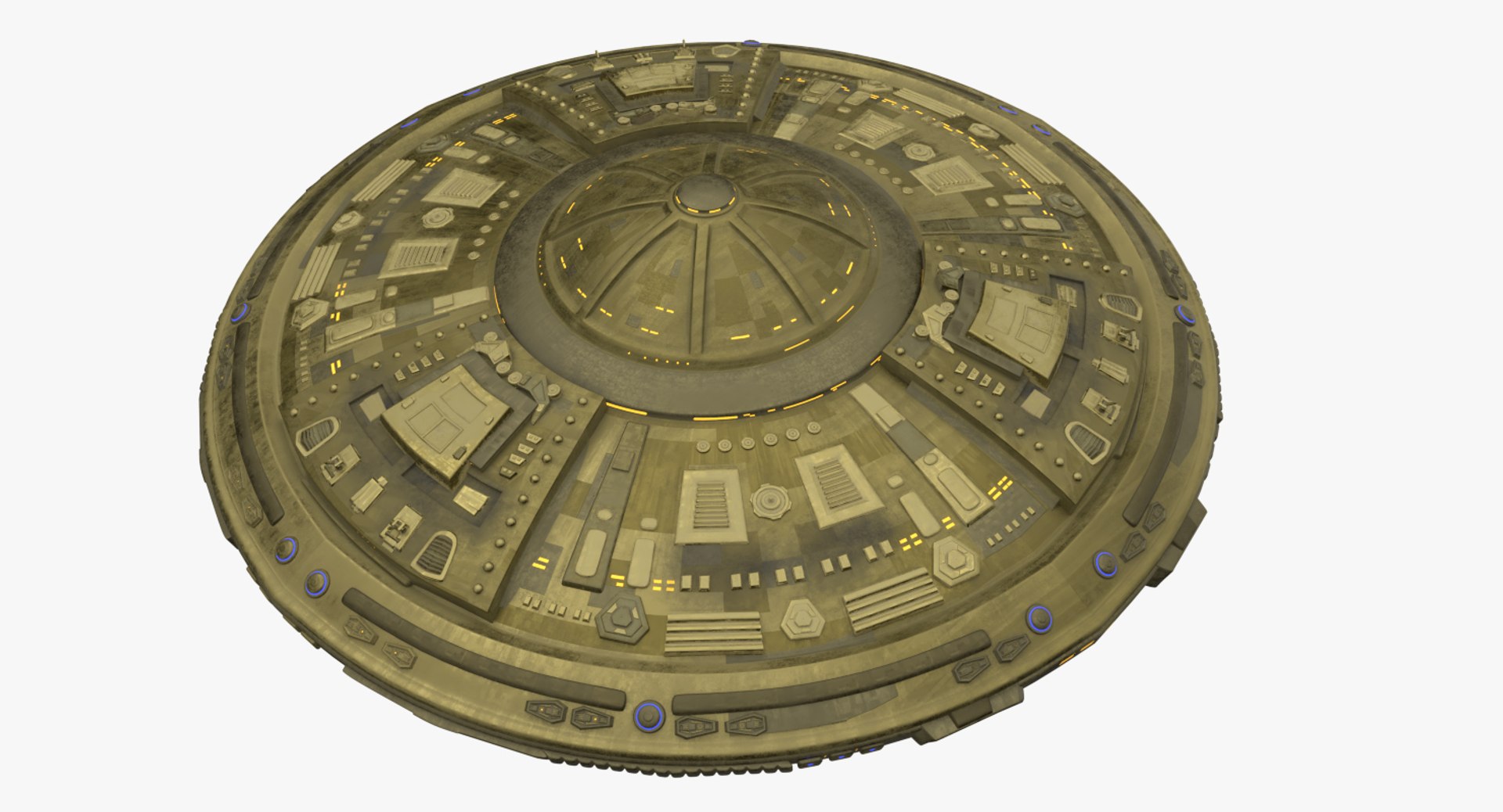 Dalek Command Saucer Pbr 3D Model - TurboSquid 1410797