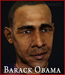 Download 3D Barack Obama OBJ Models - TurboSquid