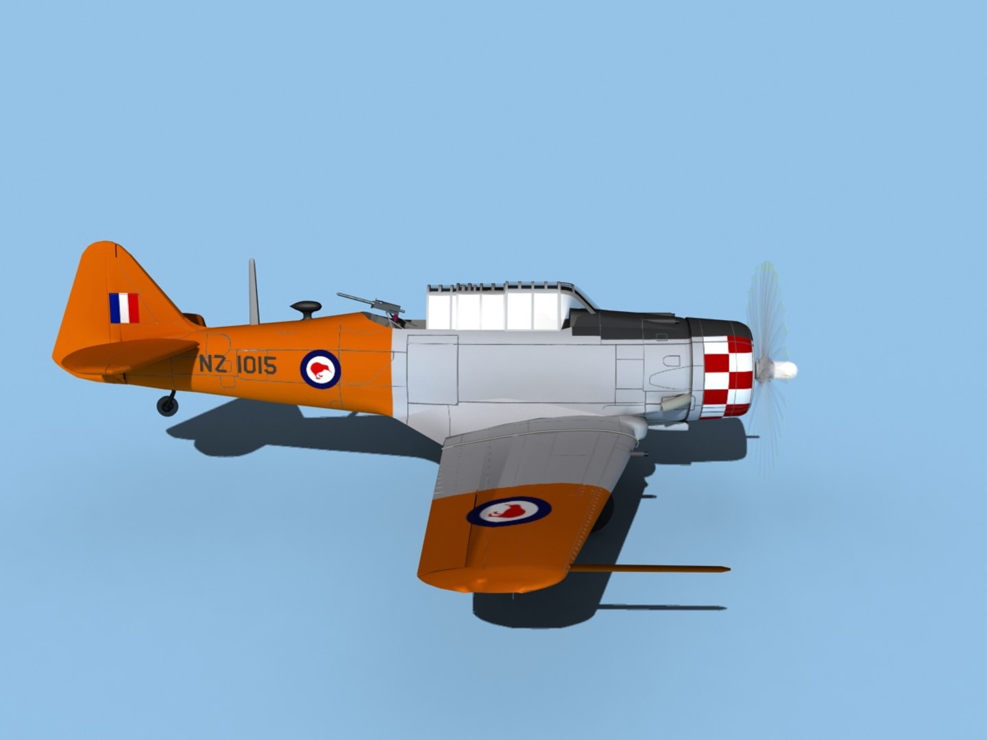 3D At-6 Texan North American - TurboSquid 1489354