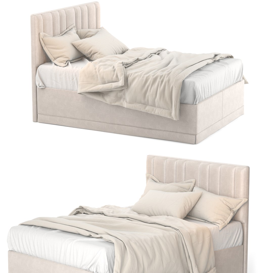3D Bentley Bed With Storage Space - TurboSquid 1838597