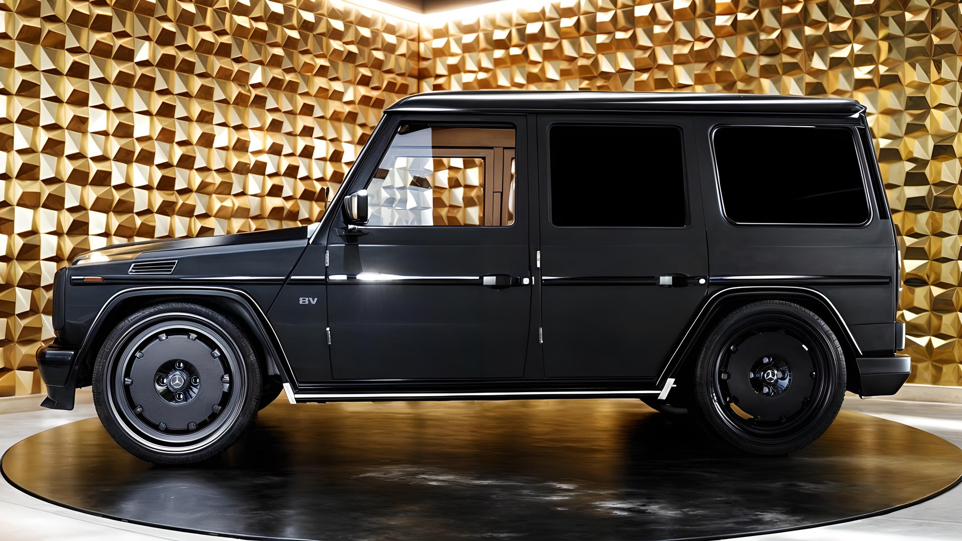 3D Mercedes G500 Blackmatt Model - TurboSquid 2241087