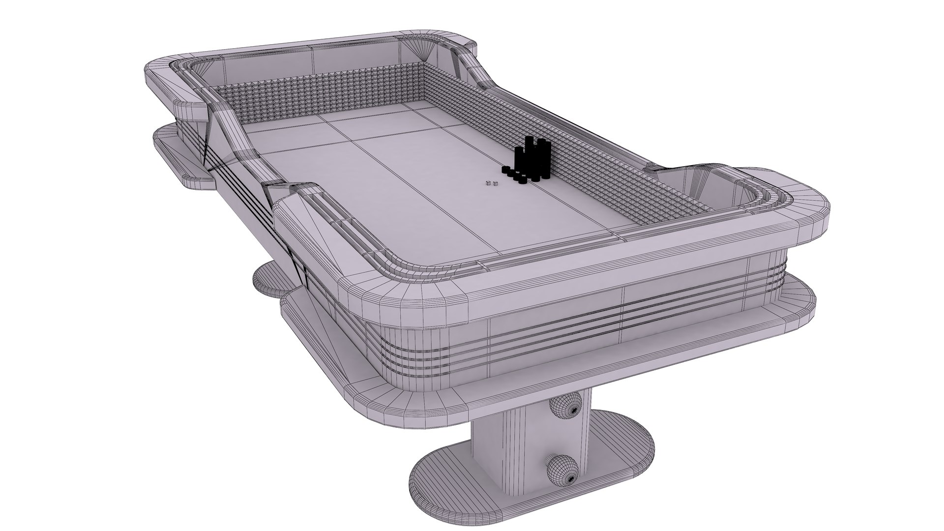 Craps Table - Black 3D model - TurboSquid 1910041