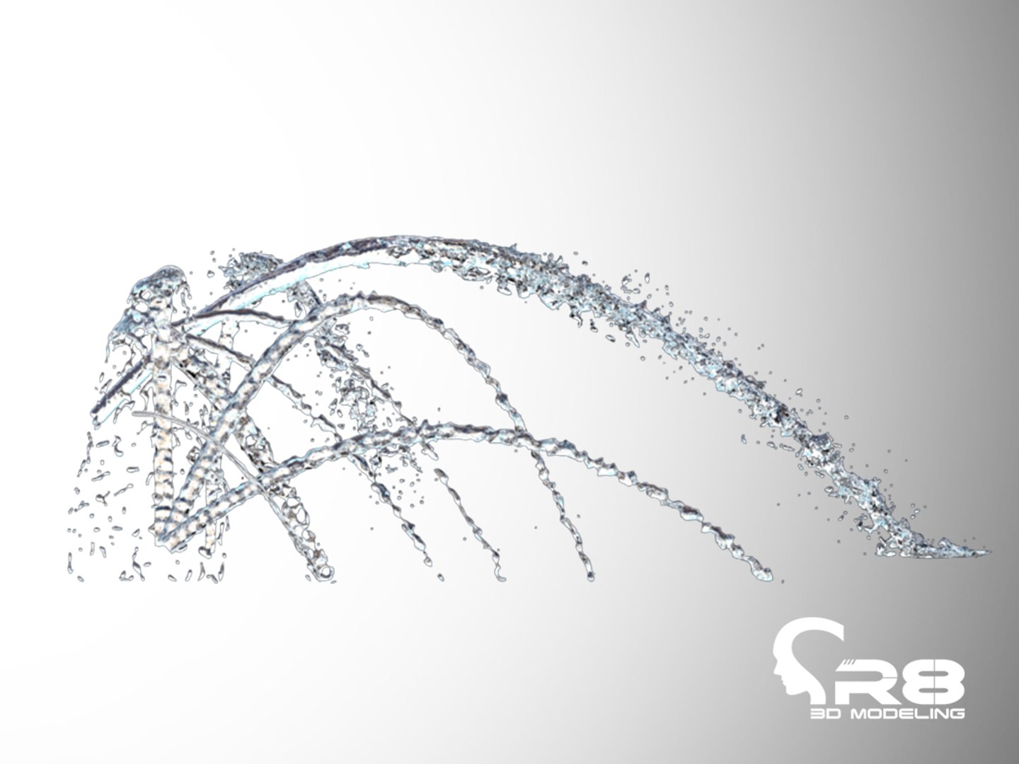 3d Water Splash Model