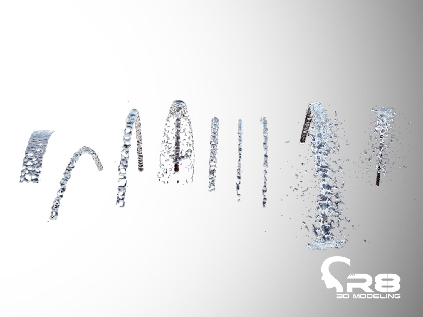 3d Water Splash Model