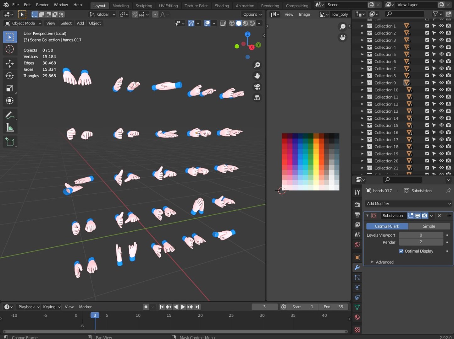 Cartoon Hands 3D Model - TurboSquid 2044419