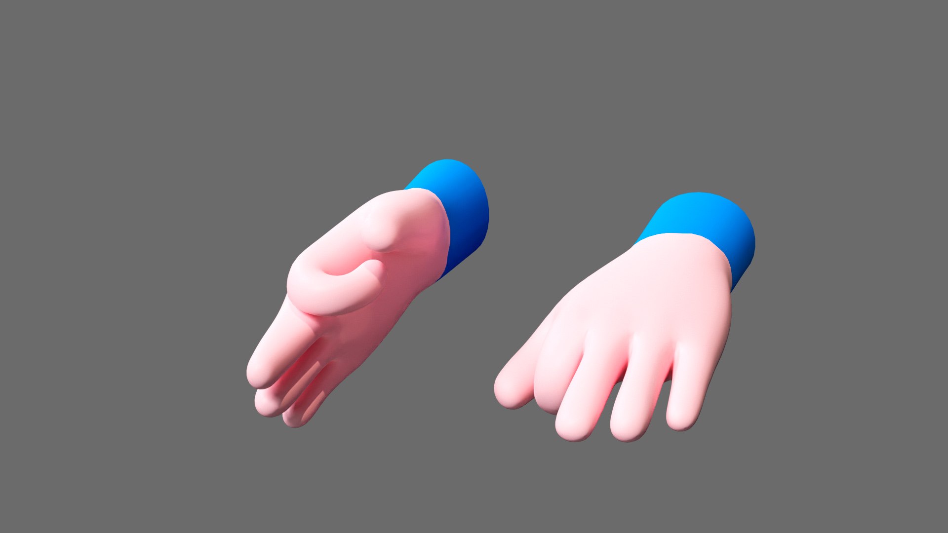 Cartoon Hands 3D Model - TurboSquid 2044419